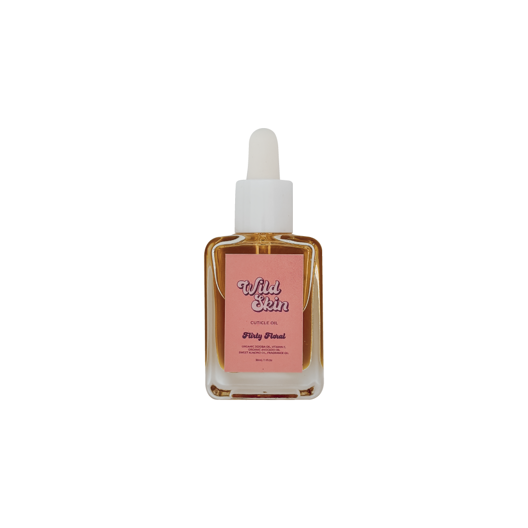Cuticle Oil Dropper Bottle - Flirty Floral – Wild Skin